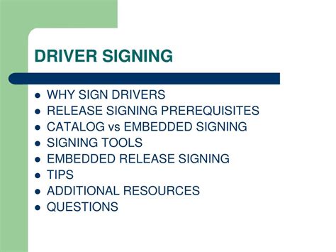 Ppt File System Driver Signing Powerpoint Presentation Free Download Id298916