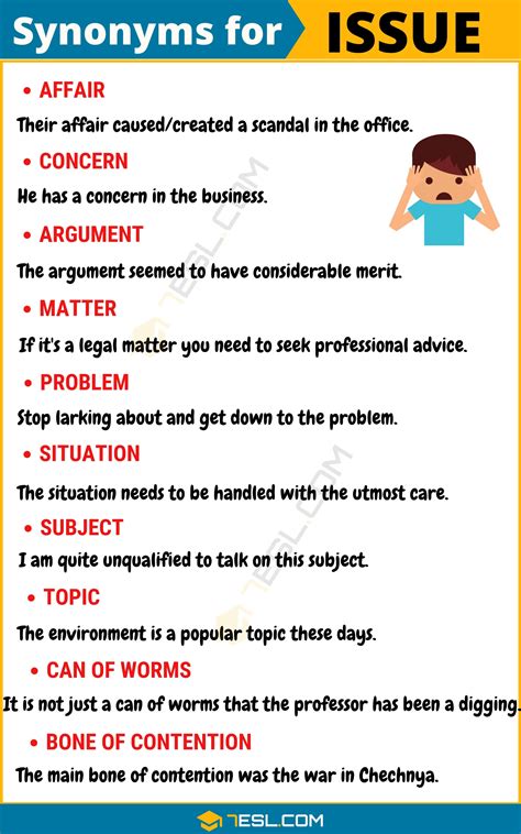 110 Synonyms For Issuewith Examples Another Word For “issue” • 7esl