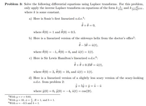 Solved N 2 Problem 3 Solve The Following Differential