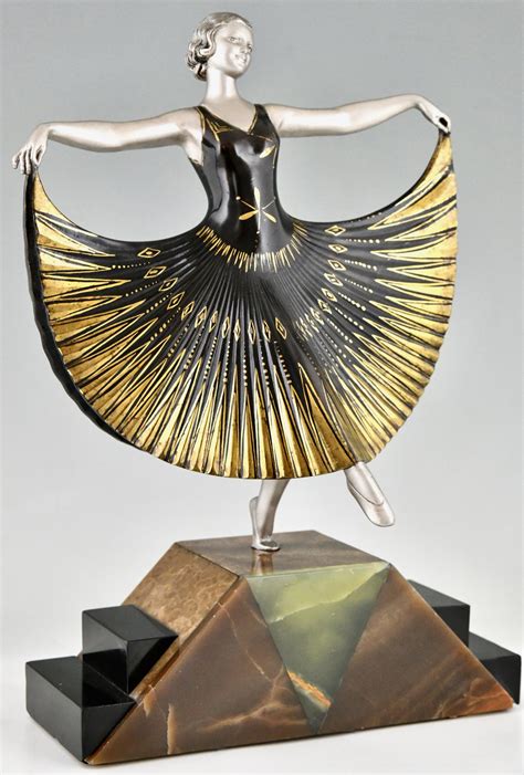 Art Deco Dancer Sculpture At Sherman Cleveland Blog