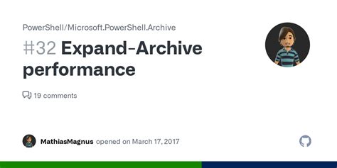 Expand Archive Performance · Issue 32 · Powershellmicrosoft
