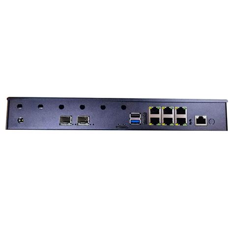 1u Rackmount Firewall Router Pc 6 1g Lan Network 2 10g Sfp Ports Mini Pc Firewall Router For