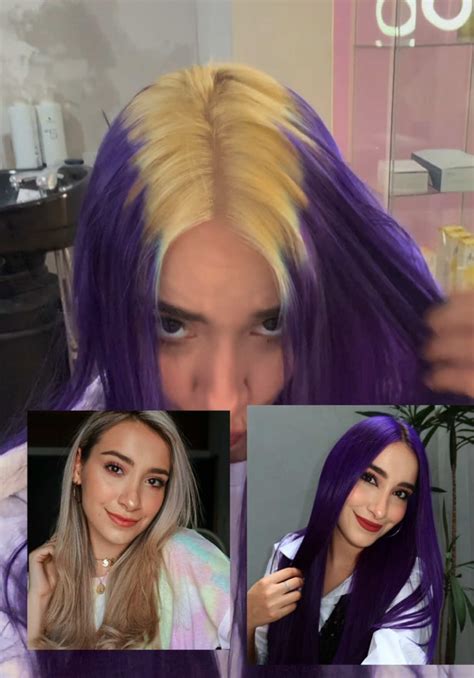 Transformación De Cabello Morado Bonito Tiktok