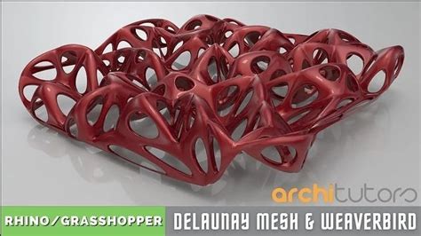 Delaunay Mesh Weaverbird Parametric Grasshopper Rhino Model 3D Model