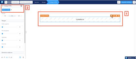 Es posible insertar código HTML CSS o JS Ayuda