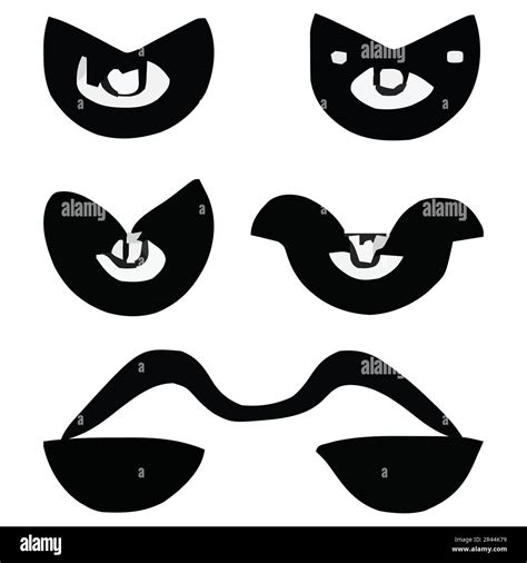 Set Of Eyes Face Expressions Vector File Stock Vector Image And Art Alamy