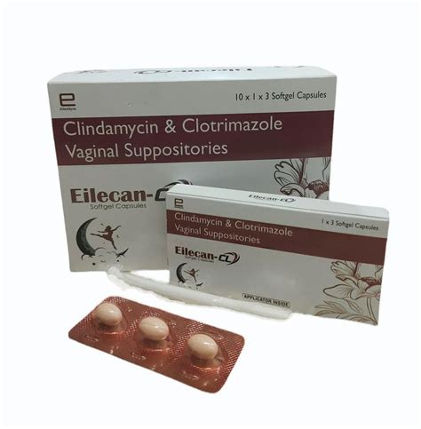 Clindamycin Clotrimazole Suppositories Strength 100 Mg 200 Mg At ₹ 1990 Box In Baddi