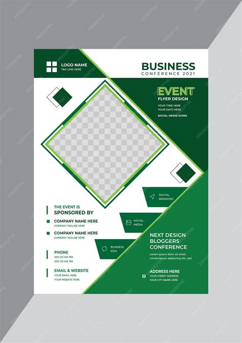 Premium Vector Creative Corporate Business Event Flyer Design Template