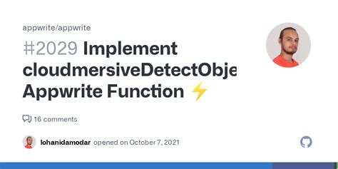 Implement Cloudmersivedetectobject Appwrite Function ⚡ · Issue 2029