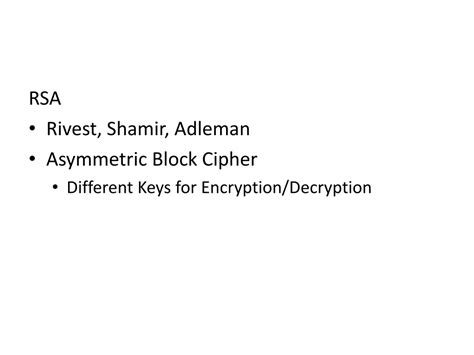 Ppt Analysis Of The Rsa Encryption Algorithm Powerpoint Presentation Id9532782