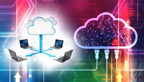 Cloud Computing Concept Cloud Internet Storage Technology Concept Background Stock Illustration