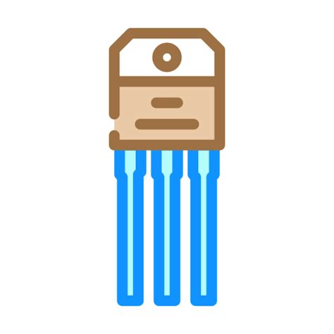 Transistor Electronic Component Chip Microchip Circuit Icon Download On Iconfinder