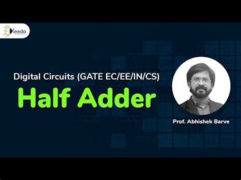 Half Adder Introduction Combinational Logic Circuit GATE Digital