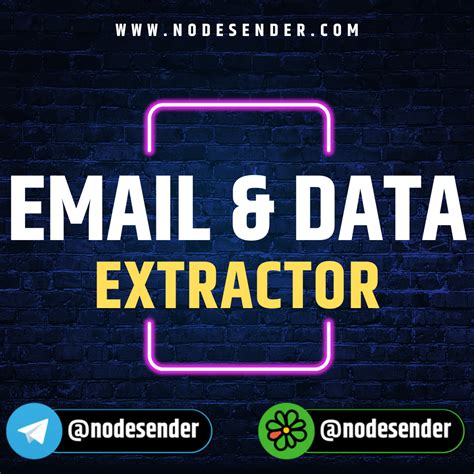 all email and data extractor node sender