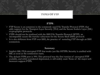 File Tranfer Protocol PPT