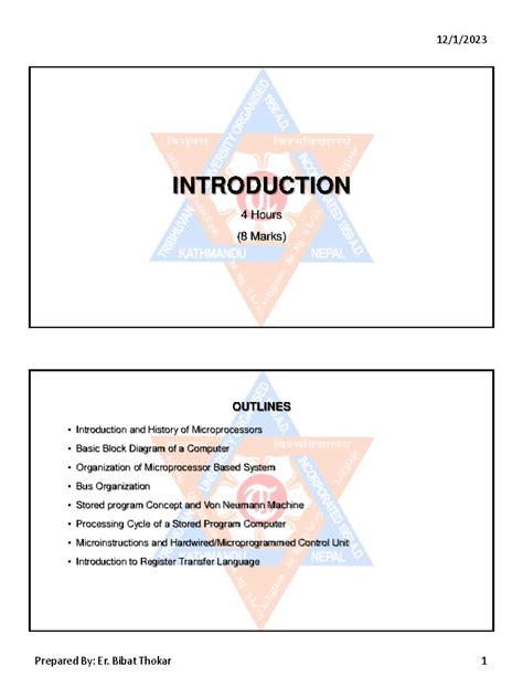 Microprocessor Chapter 1 Introduction To Microprocessor Fundamentals
