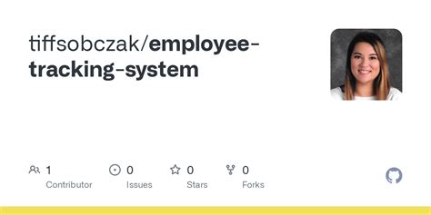 Github Tiffsobczak Employee Tracking System
