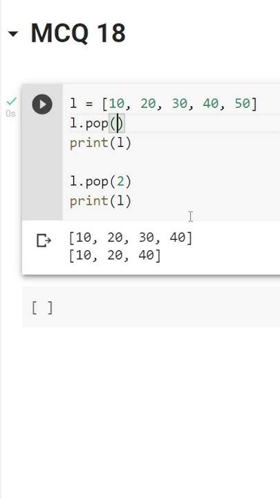 Mcq 18 Shorts Reels Python Pythonprogramming Leetcode Hackerrank