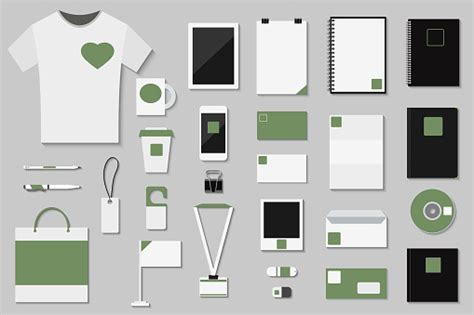 브랜드 정체성 서식 파일 벡터 설정된 비즈니스 편지 새로운 브랜드 봉투와 기업 이랑 디자인 브랜딩 종이 레터 헤드 및 노트북 그림 배경에 고립 된 카드 가리기에 대한 스톡