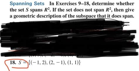 solved spanning sets in exercises 9 18 determine whether
