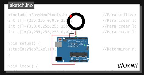 neopixels ring ii wokwi esp32 stm32 arduino simulator