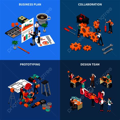 Collaboration Teamwork Vector Design Images Teamwork Collaboration Concept Icons Set Media