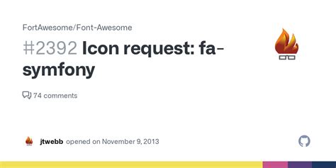 Icon Request Fa Symfony · Issue 2392 · Fortawesomefont Awesome · Github