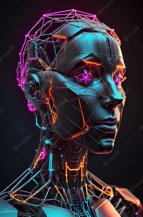 Premium Ai Image Artificial Intelligence Woman Head Portrait With