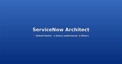 Servicenow Architect At Itech Ag