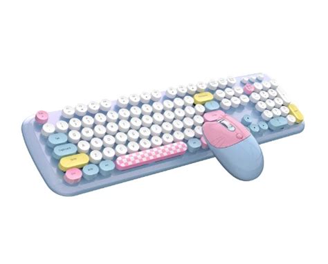 Mofii Wireless Retro Full Size Typewriter Keyboard And Mouse Combo