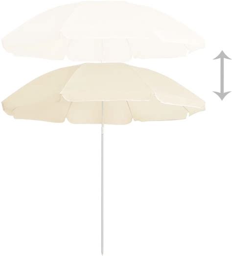 Maison Exclusive Parasol Met Stalen Paal Cm Zandkleurig Bol