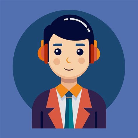 Premium Vector Interpreter Vector Character Flat Style Illustration