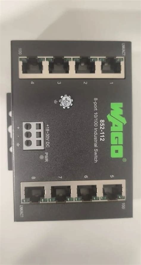Wago 852 112 Industrial Ethernet Switch Black At ₹ 6700 In Bhopal Id 2850838929488