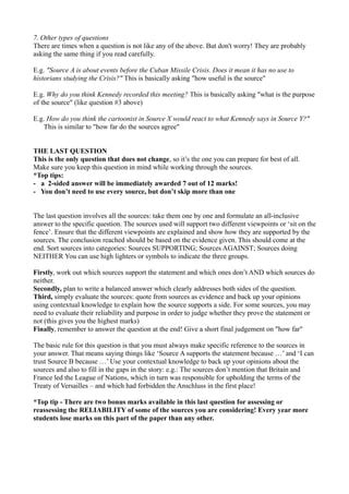 History IGCSE Tips PDF