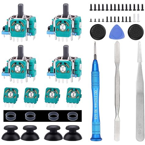 Ikpek 4 Pack Analog 3d Joysticks Replacement For Dualsense Ps5 Controller Joysticks