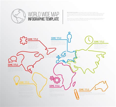 Light World Map With Pointer Marks Stock Vector Illustration Of Globe Mark 60709214
