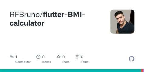 GitHub RFBruno Flutter BMI Calculator