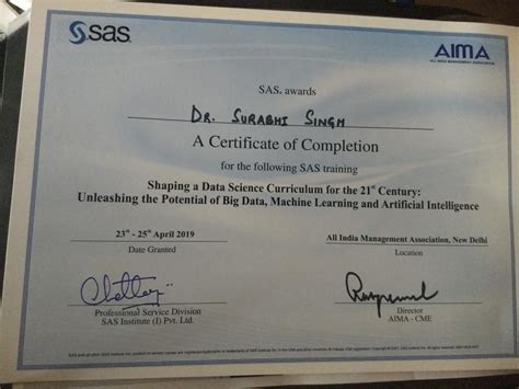 Dr Surabhi Singh On Linkedin Received Certificate Of Completion Of