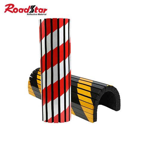 Roadstar 반사 자동차 도어 범퍼 보호 외부 스크래치 방지 접착 폼 경고 사인 주차 차고 보호대 2 개