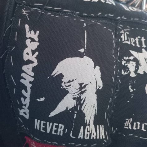 Discharge Never Again Back Patch Etsy