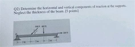 Q2 Determine The Horizontal And Vertical StudyX