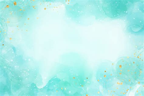 파스텔 시안 민트 액체 대리석 수채화 배경에 골드 글리터 브러쉬 얼룩 청록색 대리석 알코올 잉크 그리기 효과 벡터 일러스트 배경 수채화 결혼 초대장 금 금속에 대한 스톡