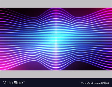Retro Futuristic Background Cyberpunk Neon Vector Image