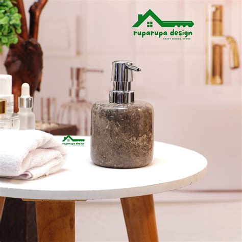 Jual Botol Sabun Cair Marmer Dispenser Soap Marble Tempat Sabun Cair