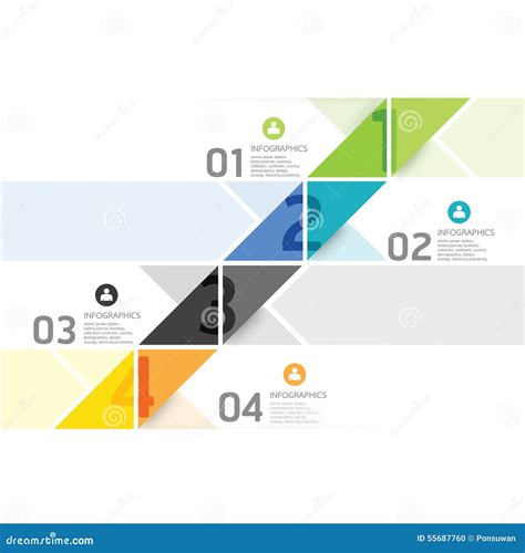 Modern Design Minimal Style Infographic Template Stock Vector Illustration Of Label