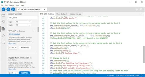 Complete Guide Using An Ili9341 Display With The Tft Espi Library Renzo Mischianti