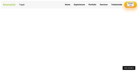 React Navbar Codesandbox