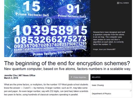 Quantum Computer With Ability To Decipher Current Encryption Method In The Future Is Born