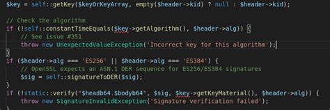 Key Problem In JWT Php Expected Type Object Found Array Issue 388 Firebase Php Jwt