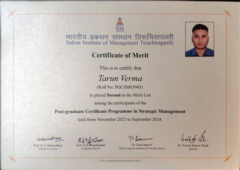 I Am Happy To Share That Ive Been Awarded A Certificate Of Merit 🥈for Postgraduate Certificate